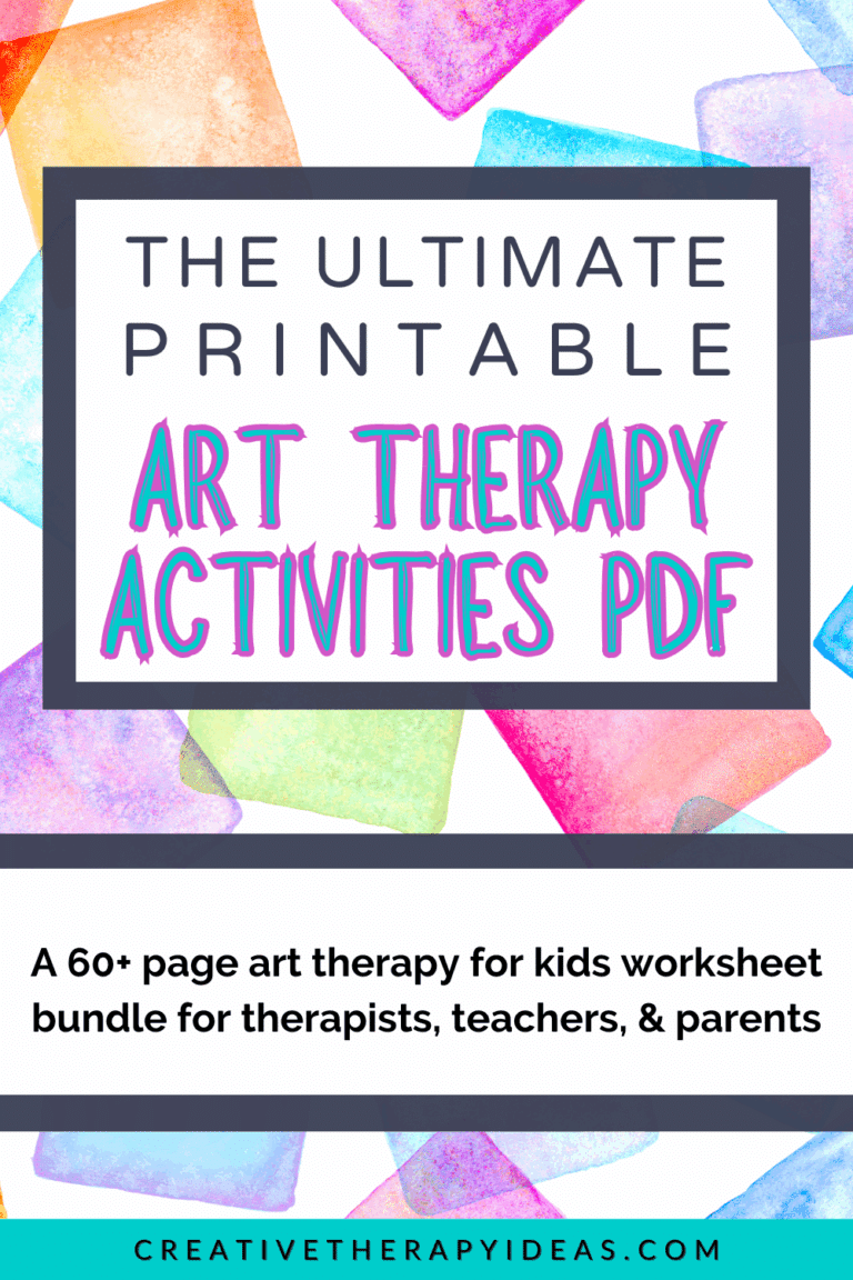 The Ultimate Printable Art Therapy Activities PDF - Creative Therapy Ideas
